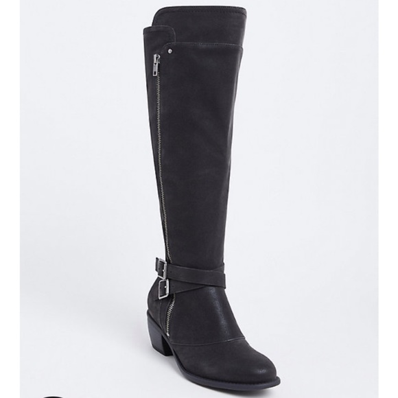 torrid | Shoes | Nwt Torrid Wide Widthwide Calf Buckle Side Zip Boots ...